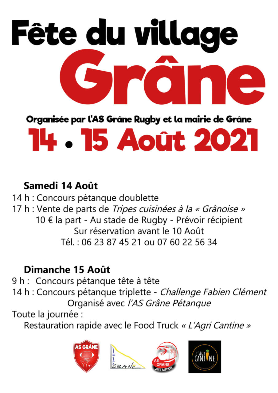 Fête du village de Grane | 2021 - Domaine de la ruche